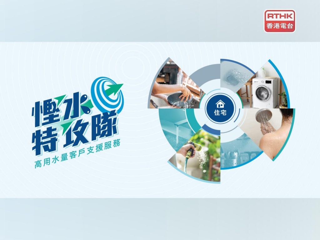 水務署推出計劃利用人工智能協助客戶慳水 – RTHK – 香港網絡